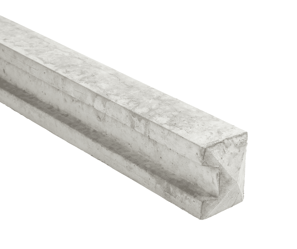 SLOTTED CONCRETE POSTS at Thornton Fencing in Huddersfield, UK