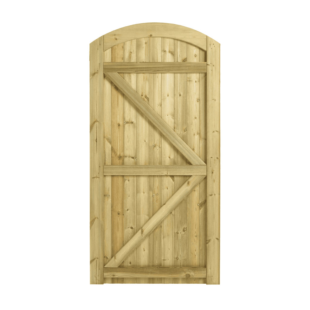 BEAFORD CURVE TOP GATE at Thornton Fencing in Huddersfield, UK